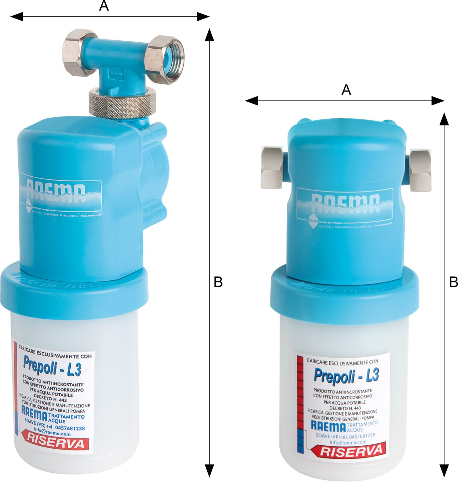 DOSATORE PROPORZIONALE RAEMA SERIE polidos DA 1/2’’ | Raema